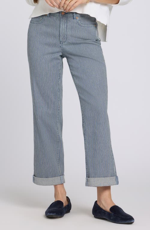 NYDJ Bailey Stripe High-Waist Jeans
